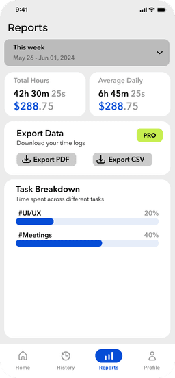 Work Hours: Time Tracker - Best Time Tracking App for Productivity | WorkHours | WorkHours