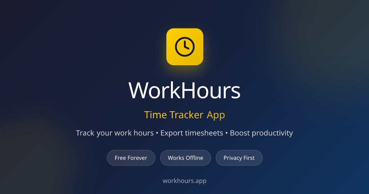 Work Hours: Time Tracker - Best Time Tracking App for Productivity ...